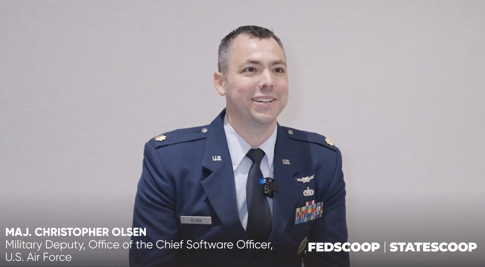 Maj. Christopher Olsen on the adoption of a government-owned/managed ...